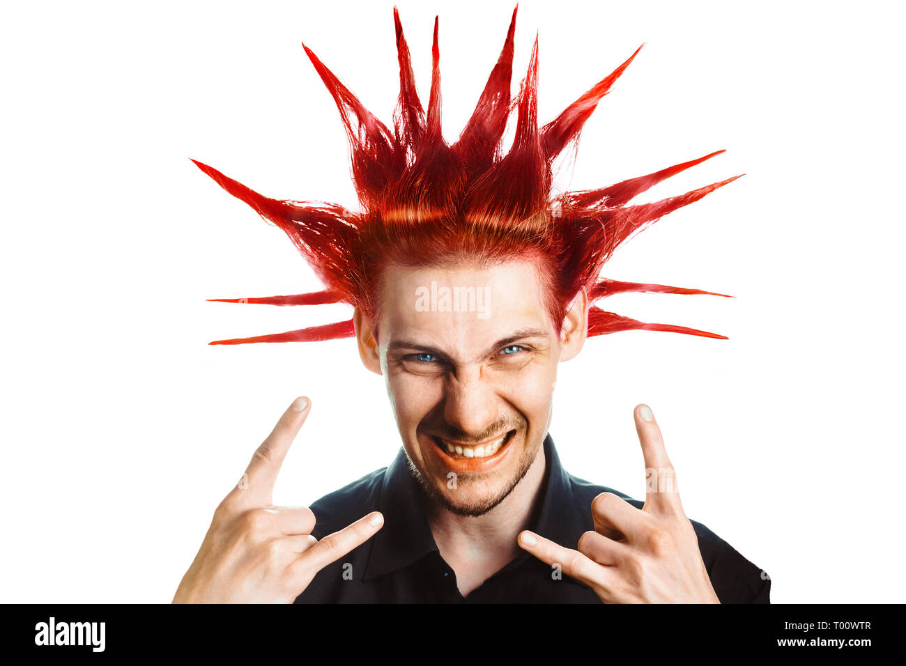 rocker with a Bay window shows a goat on a white background Stock Photo ...