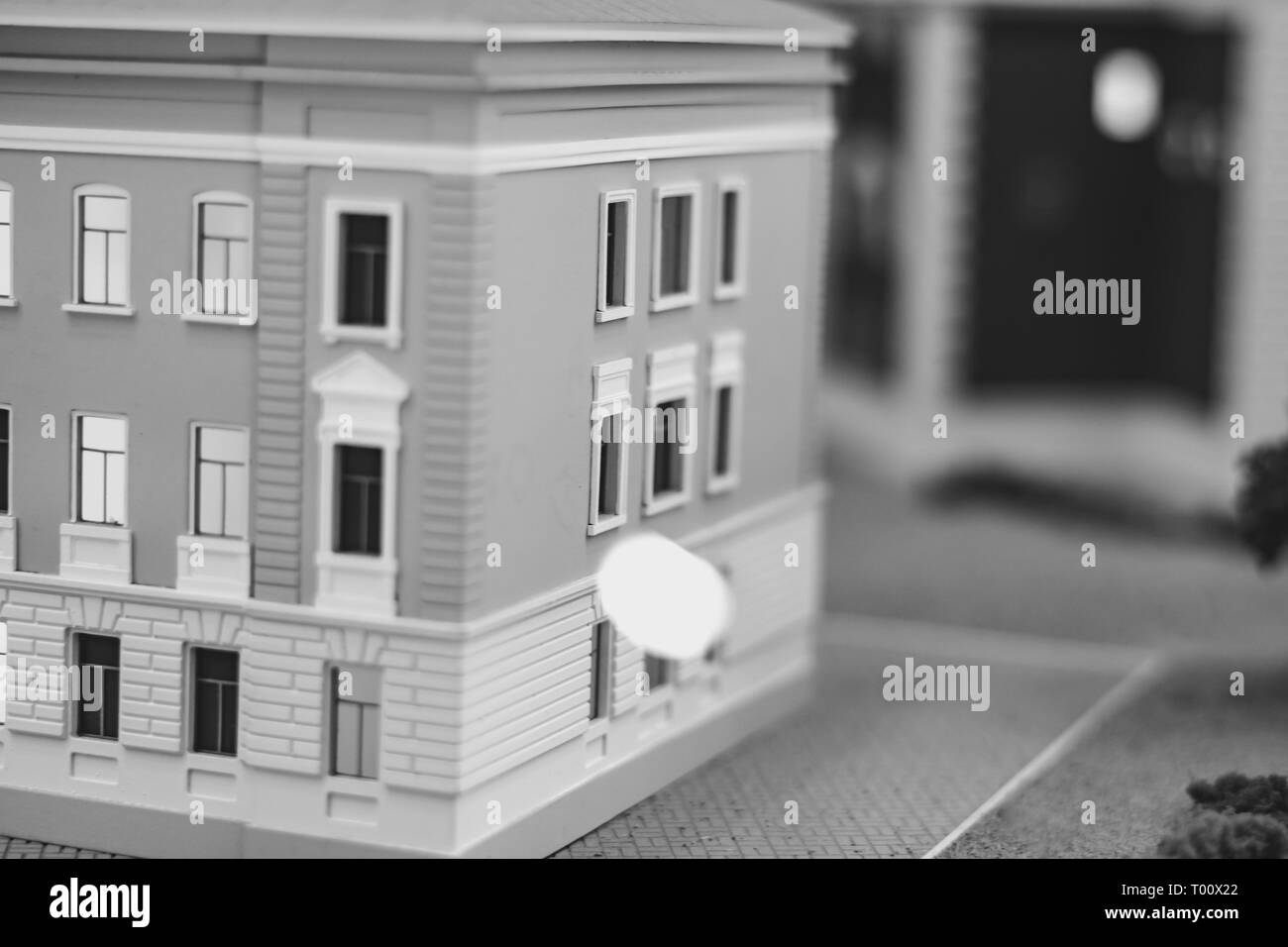 Model of small buildings and streets of the whole city Stock Photo - Alamy