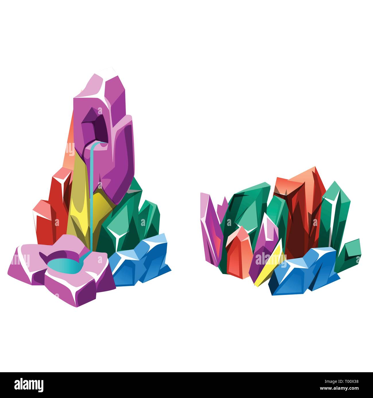 Uncut gemstone Stock Vector Images - Alamy