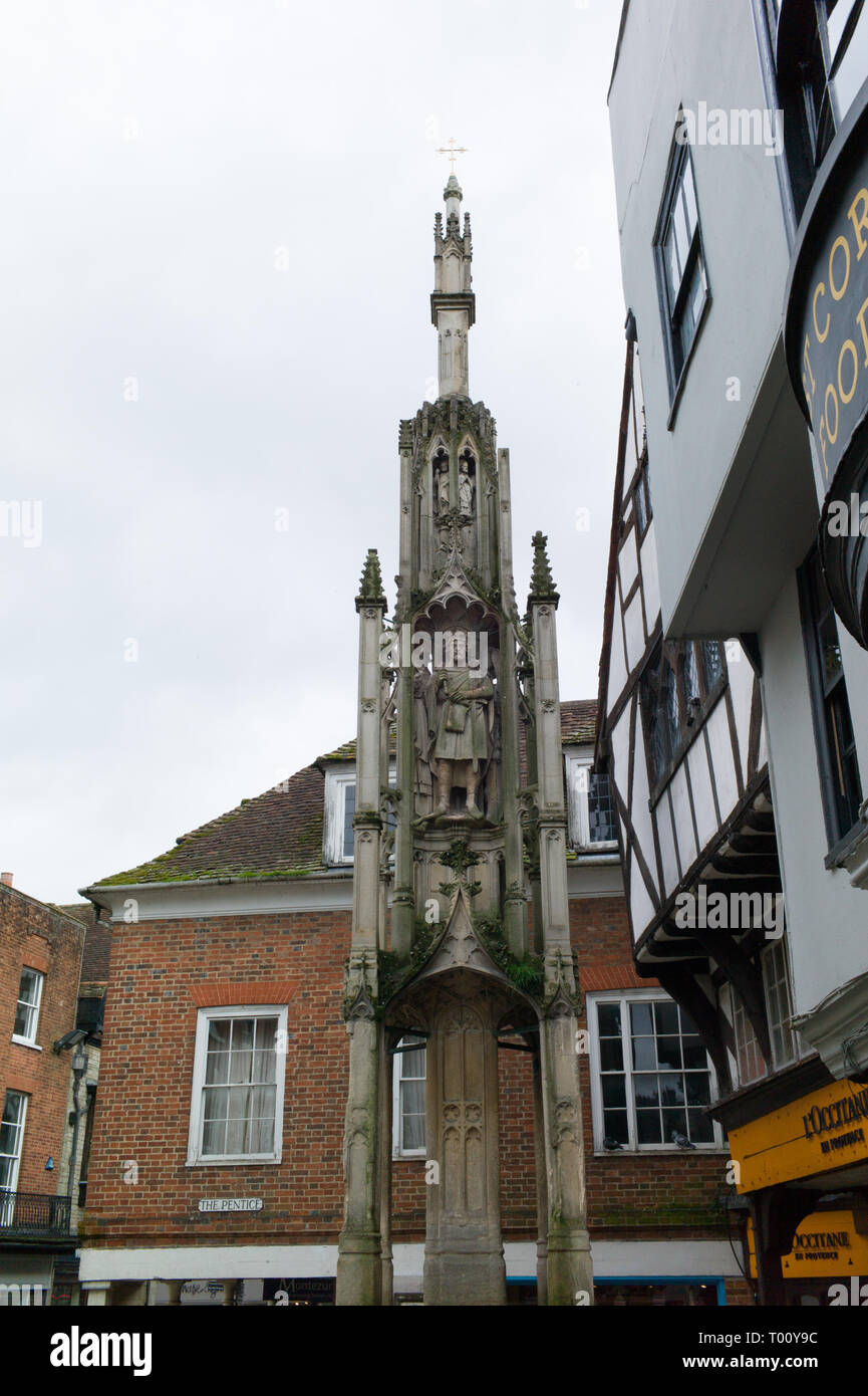 The Butter Cross, City of Winchester, Hampshire, England Stock Photo ...