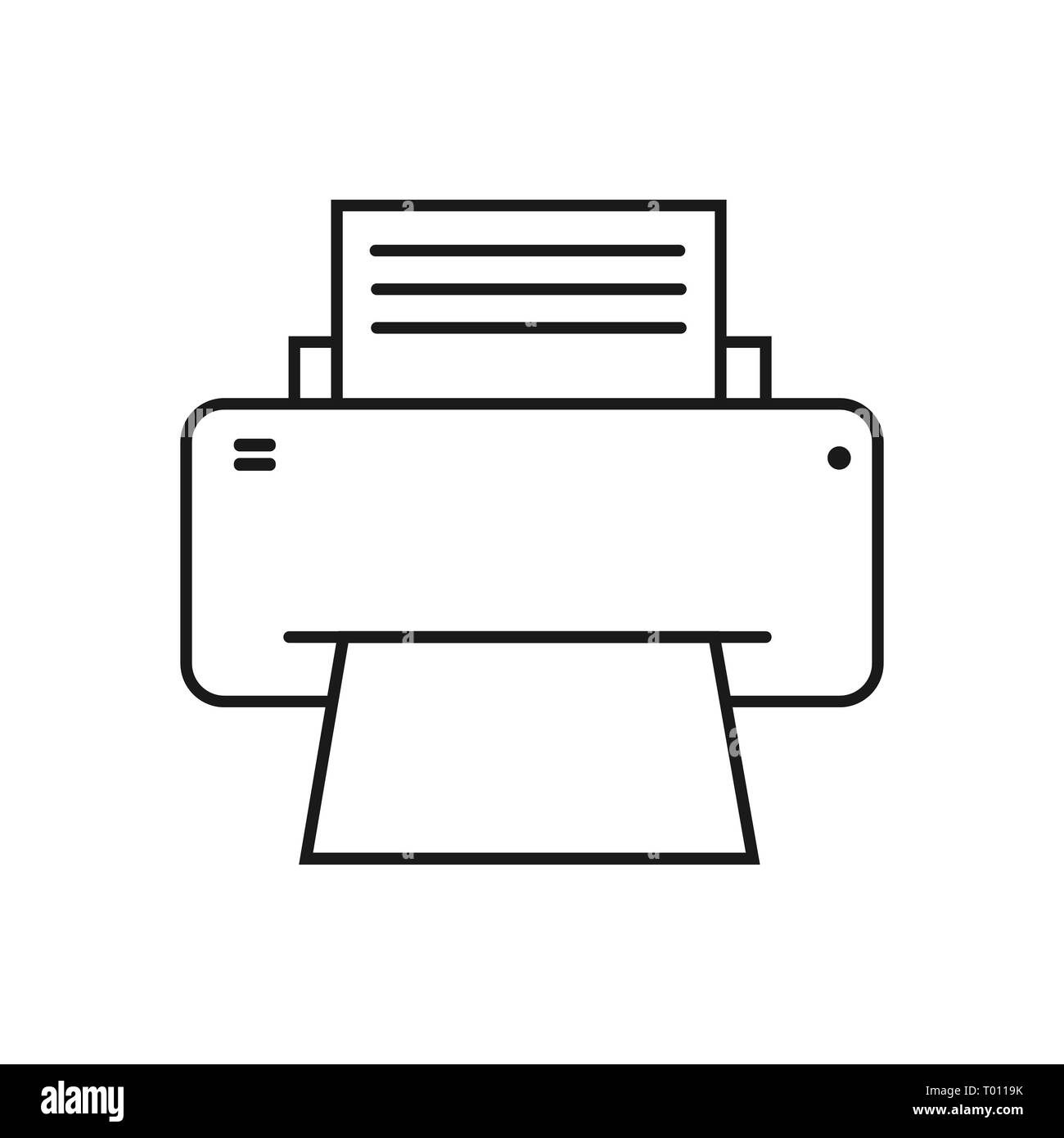Fax icon, simple design style, flat image Stock Vector Image & Art - Alamy
