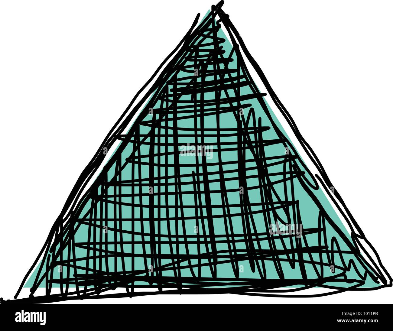 Sketch of triangle vector illustration Stock Vector Image & Art - Alamy