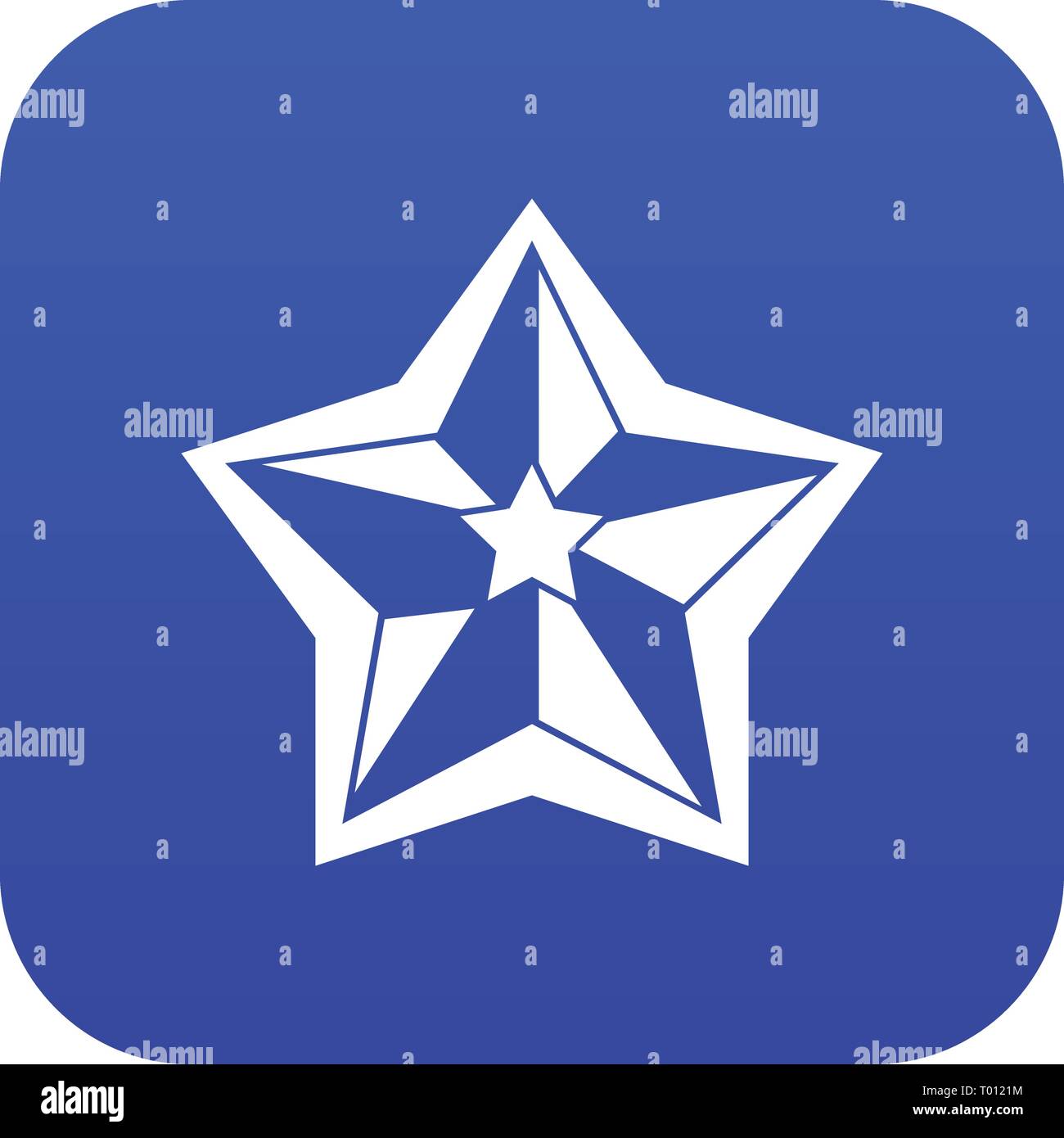 Star icon digital blue Stock Vector Image & Art - Alamy