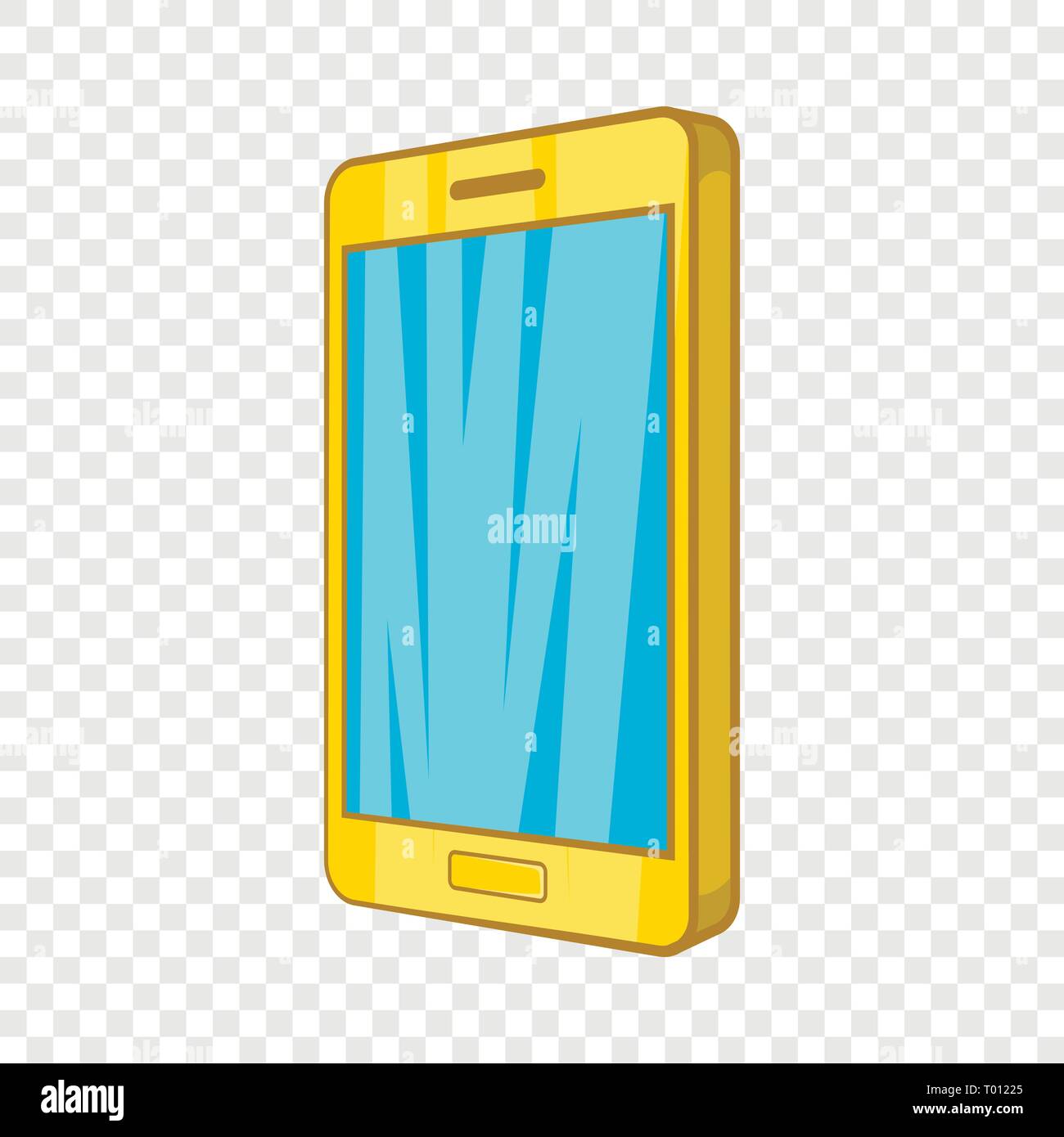 Smartphone icon in cartoon style Stock Vector Image & Art - Alamy