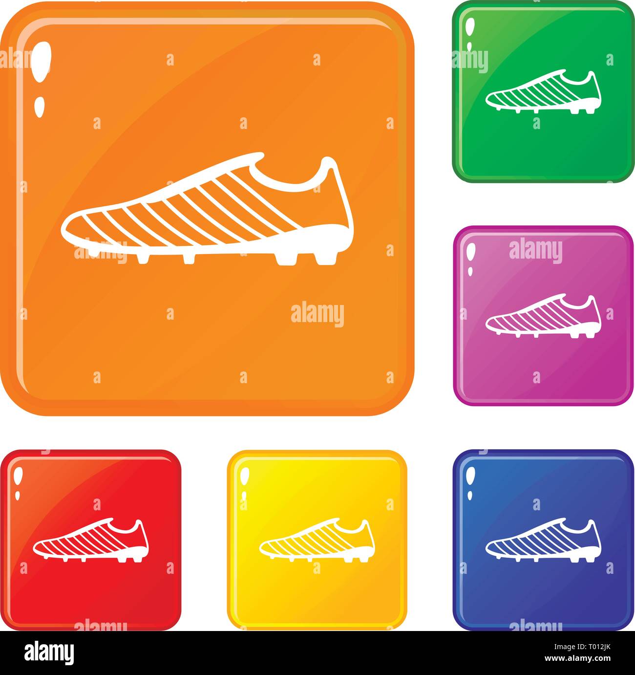 Football boots icons set vector color Stock Vector Image & Art - Alamy
