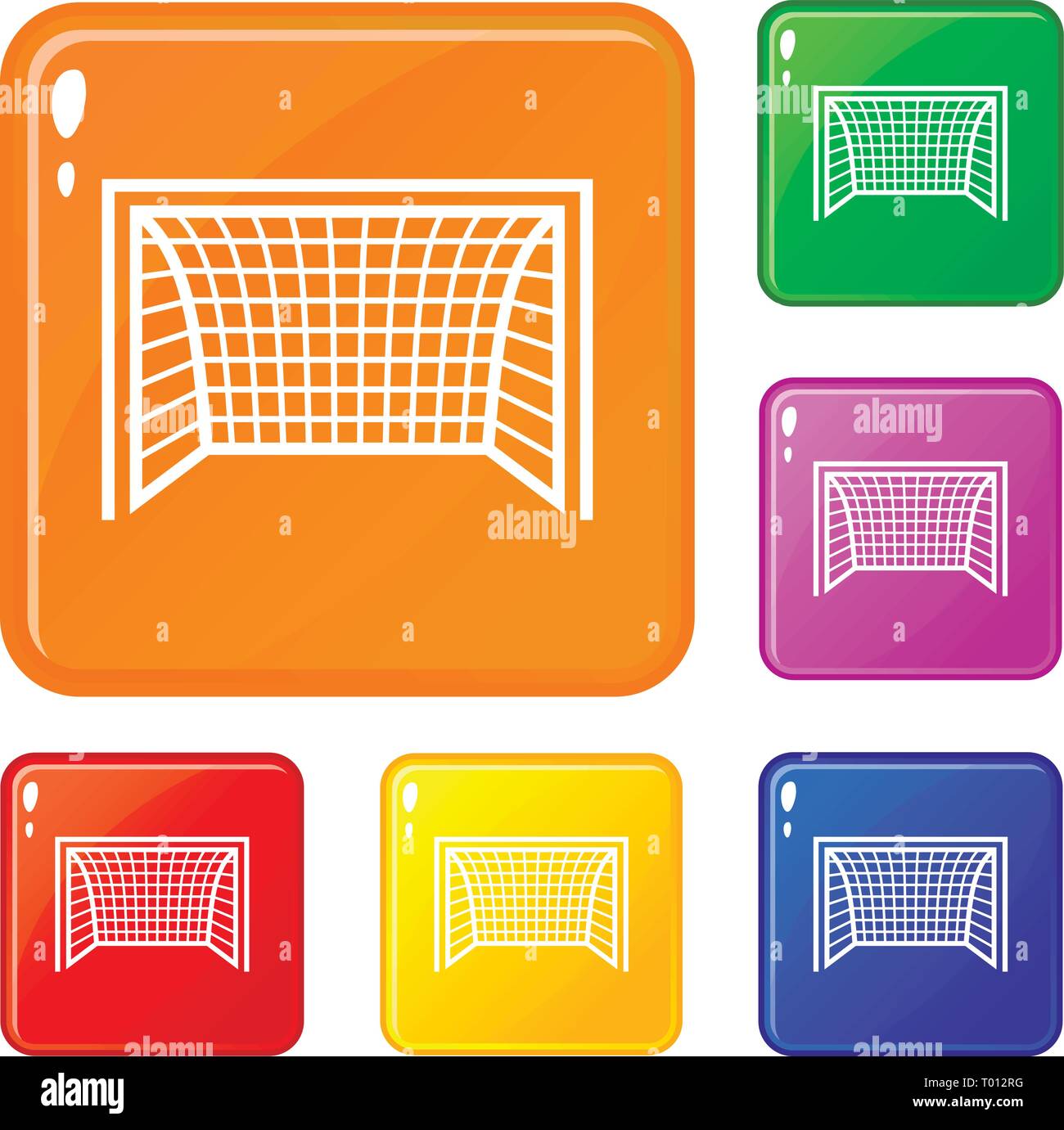 Goal football icons set vector color Stock Vector Image & Art - Alamy