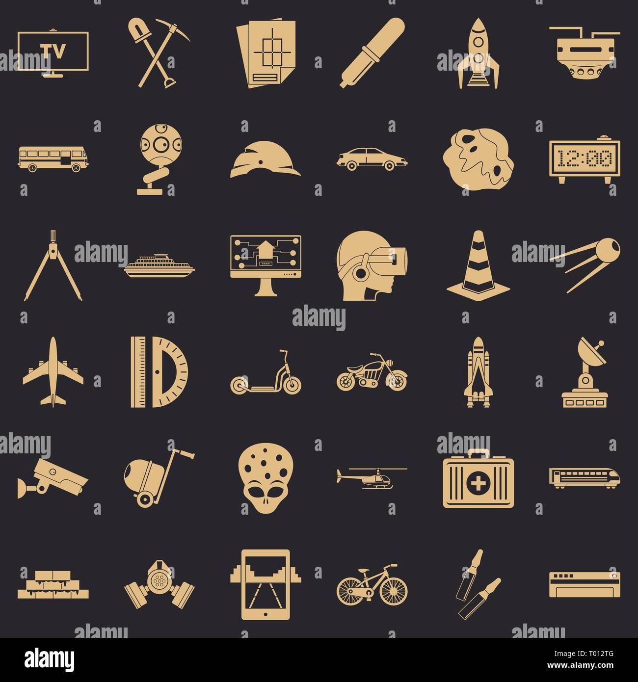 Development icons set, simple style Stock Vector Image & Art - Alamy