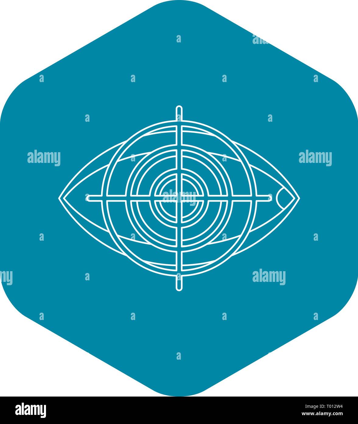Human eye and target icon, outline style Stock Vector Image & Art - Alamy
