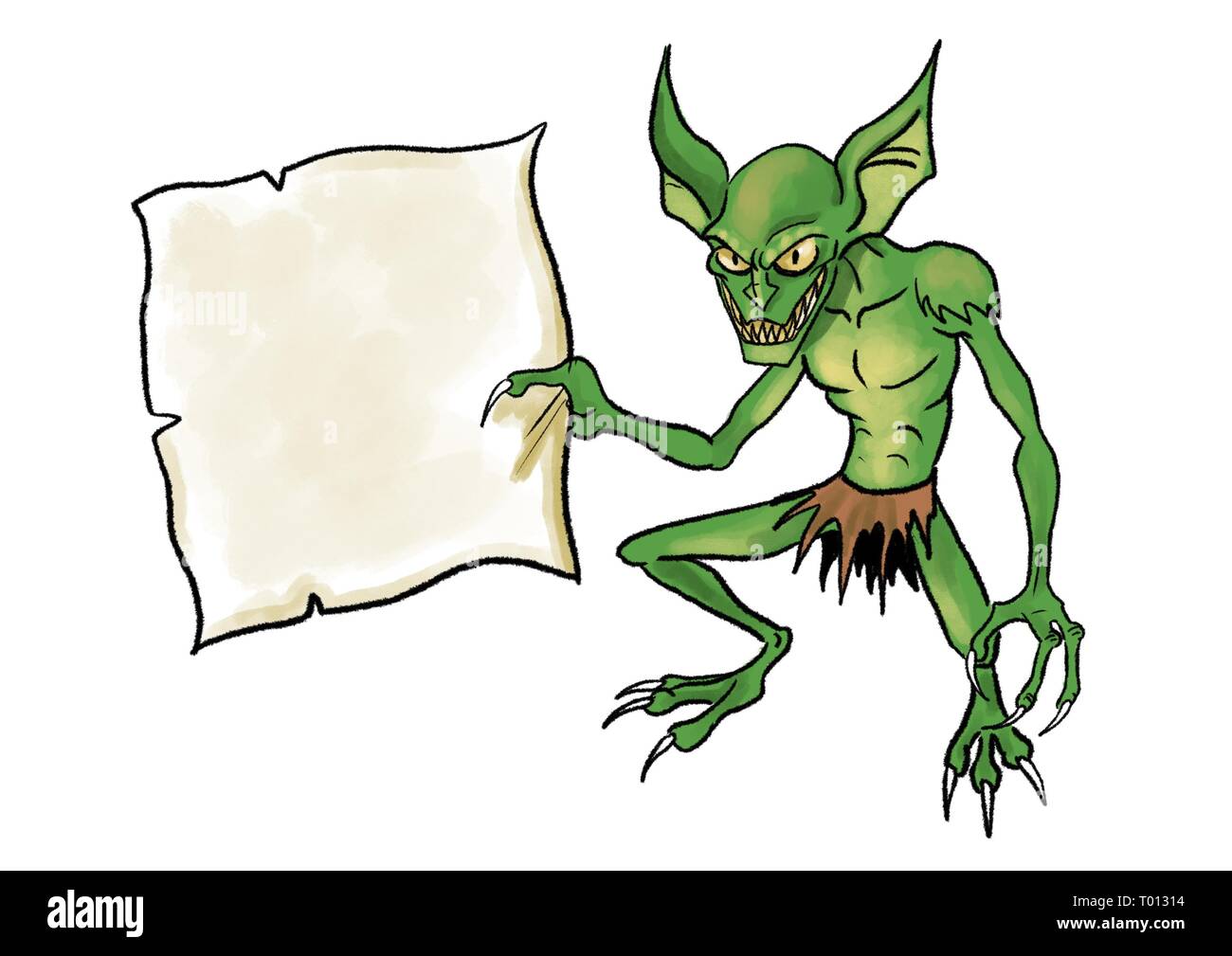 Evil goblins illustration hi-res stock photography and images - Alamy