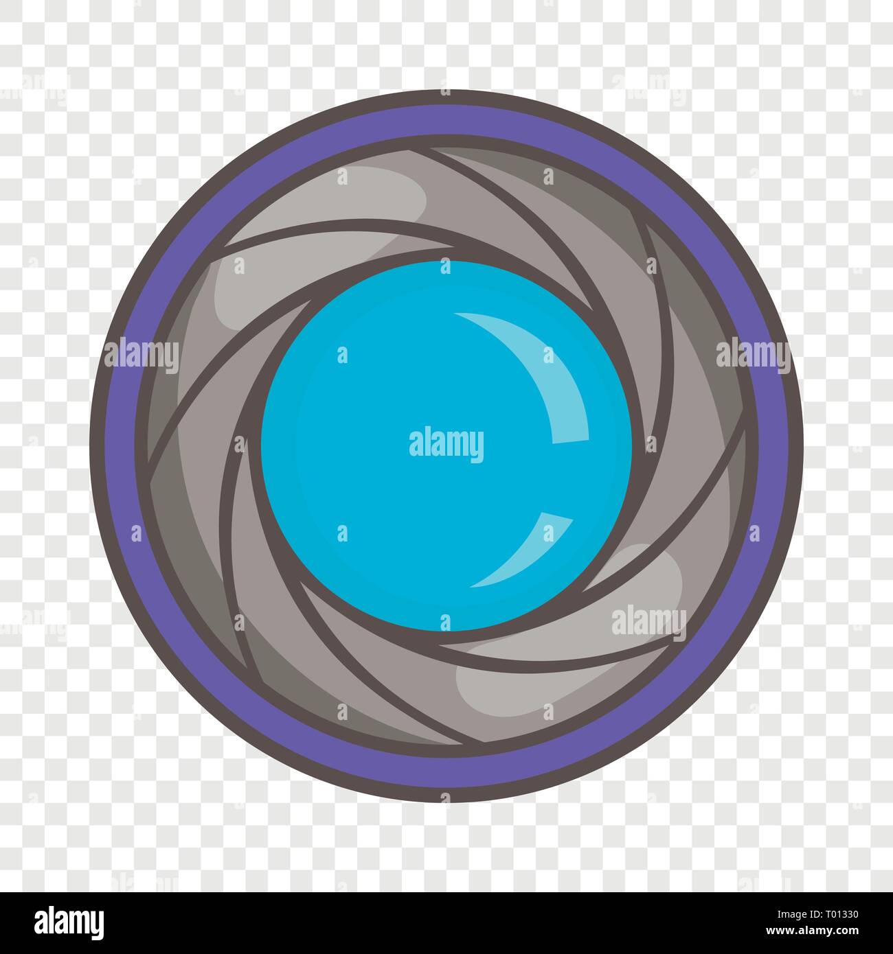 Camera aperture icon in cartoon style Stock Vector Image & Art - Alamy