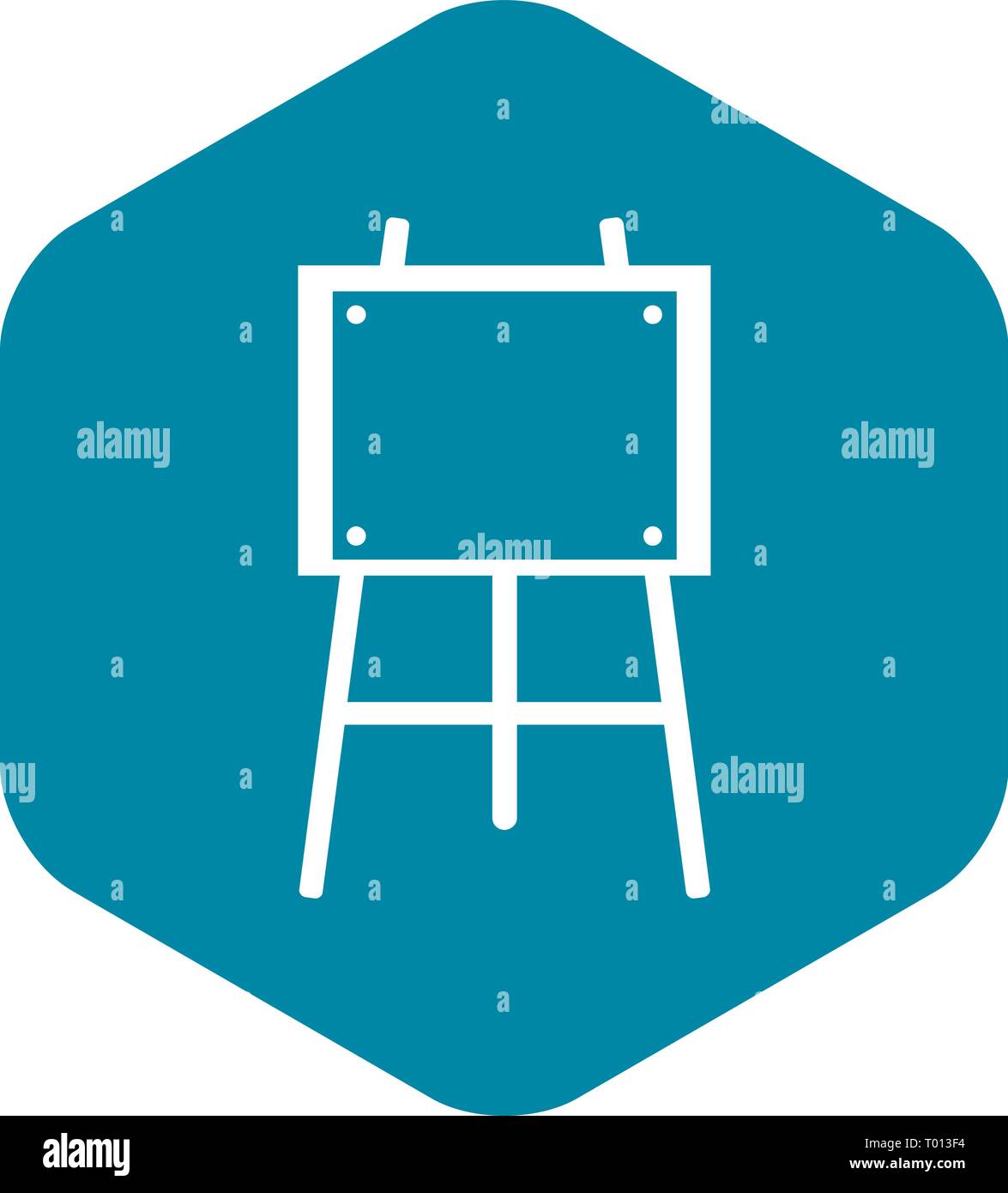 Wooden easel icon, simple style Stock Vector Image & Art - Alamy