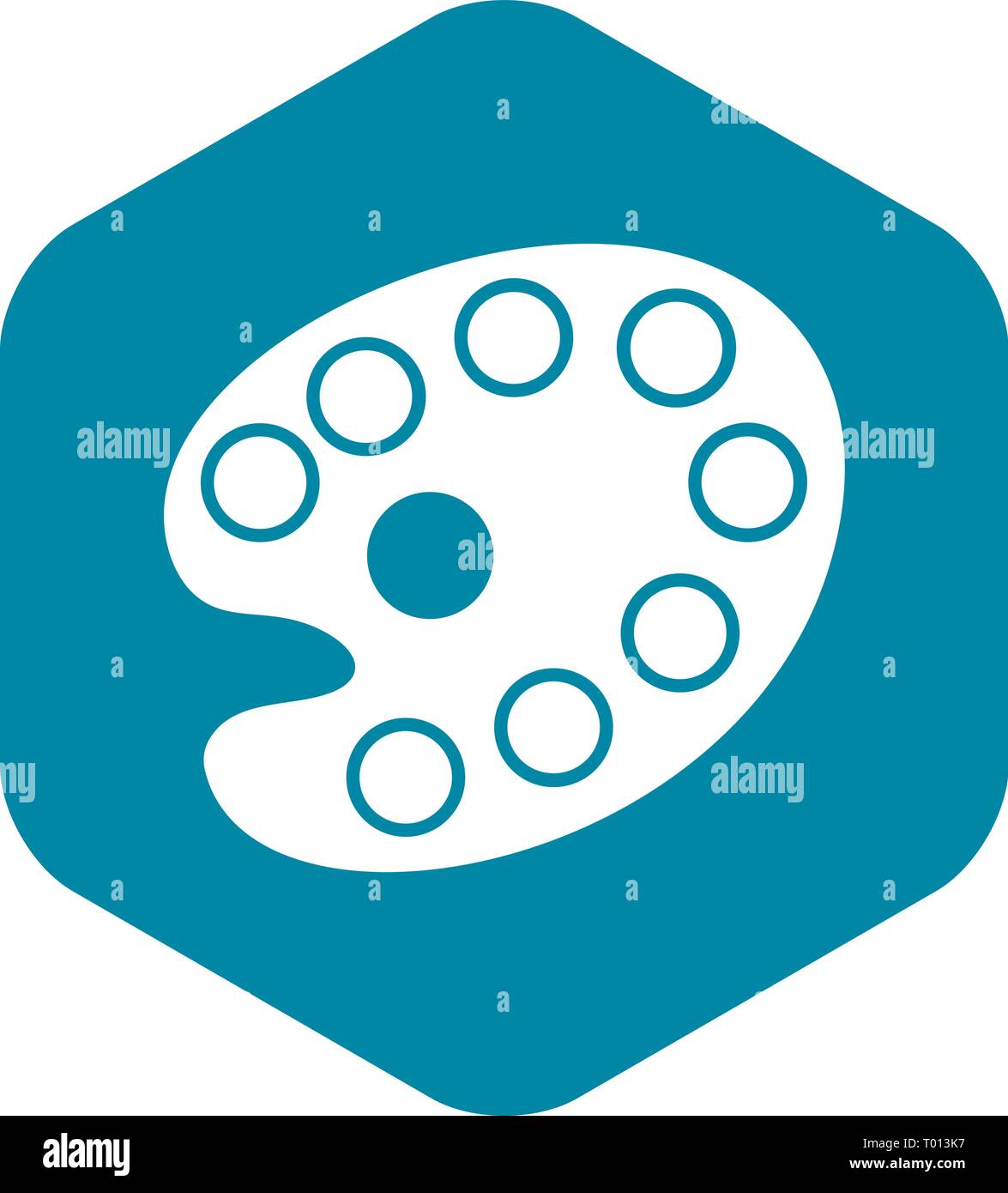 Art palette icon, simple style Stock Vector Image & Art - Alamy