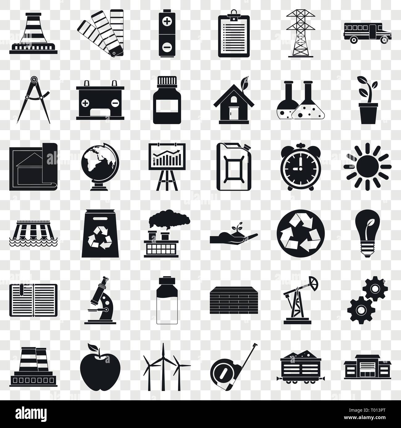 Company icons set, simple style Stock Vector Image & Art - Alamy