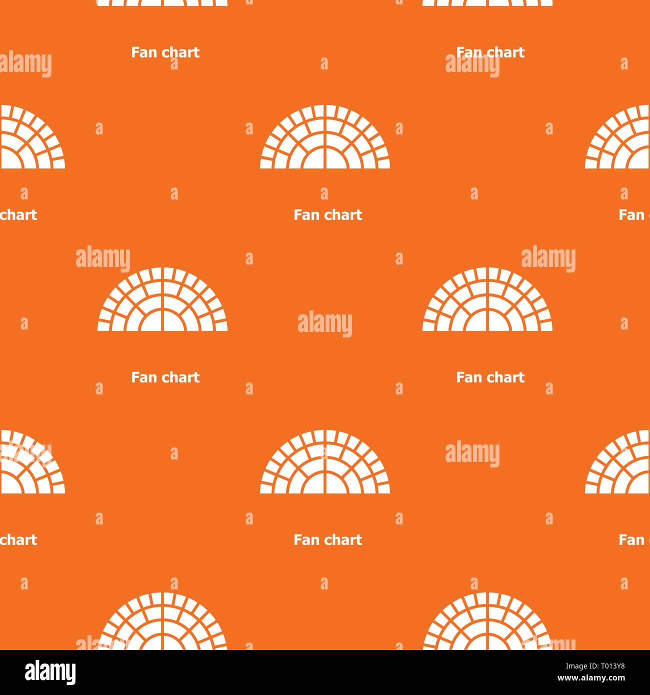 Fan chart pattern vector orange Stock Vector Image & Art - Alamy