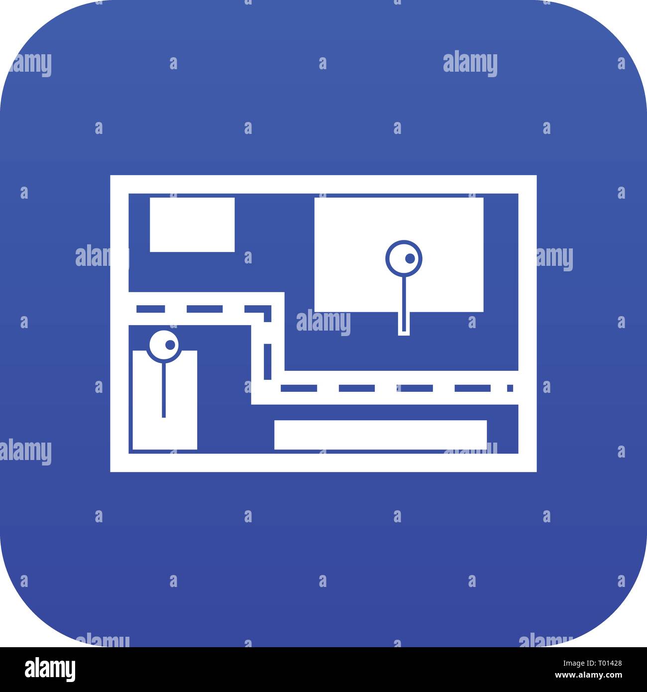 Navigator icon digital blue Stock Vector Image & Art - Alamy