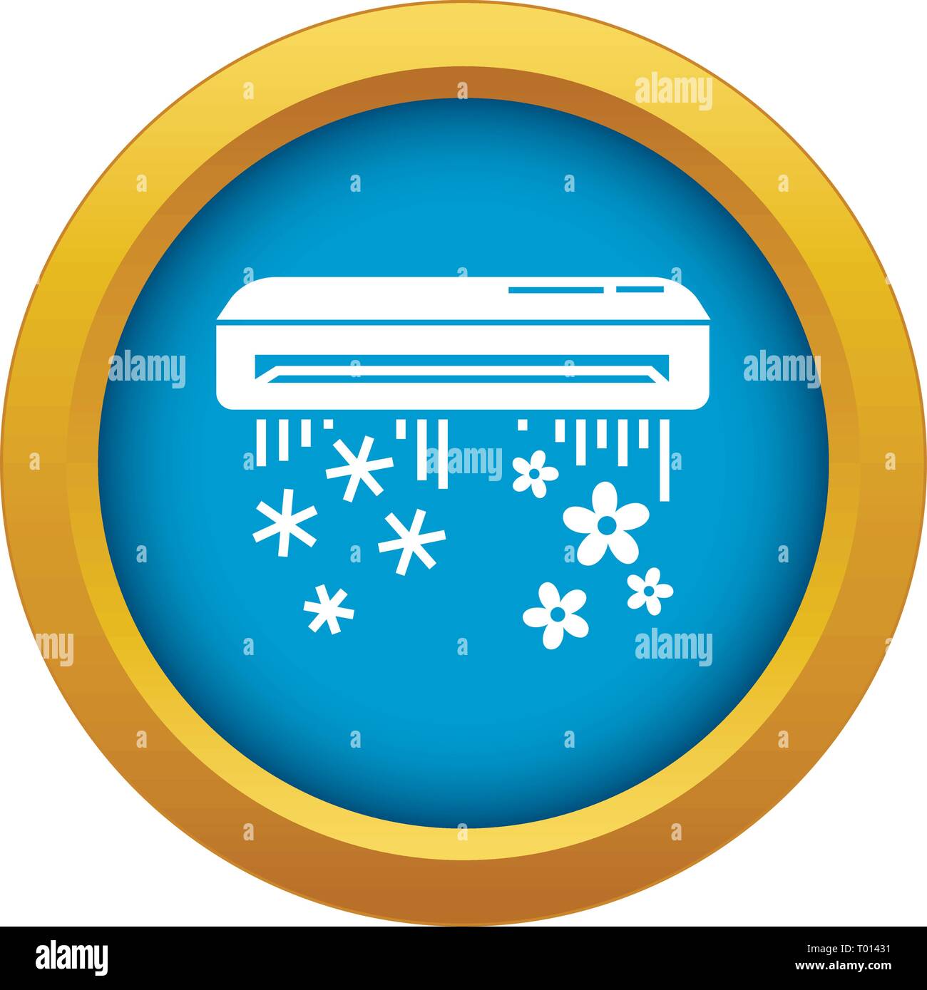 Air conditioner icon blue vector isolated Stock Vector Image & Art - Alamy