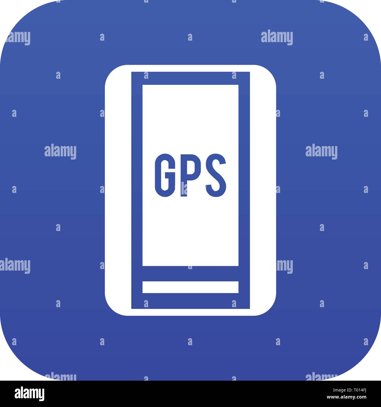 Global Positioning System icon digital blue Stock Vector Image & Art ...