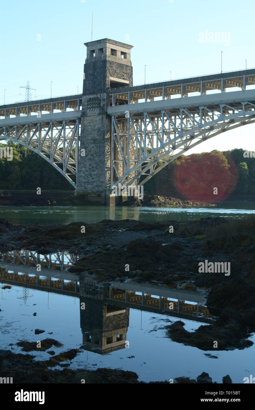 Britannia bridge in north wales hi-res stock photography and images - Alamy