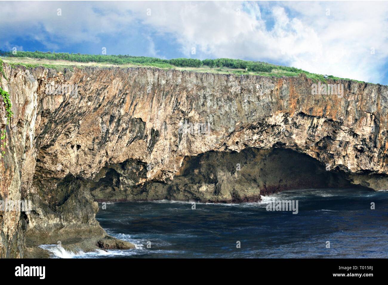 The Banzai Cliffs in Marpi, Saipan is a historic site because of the ...