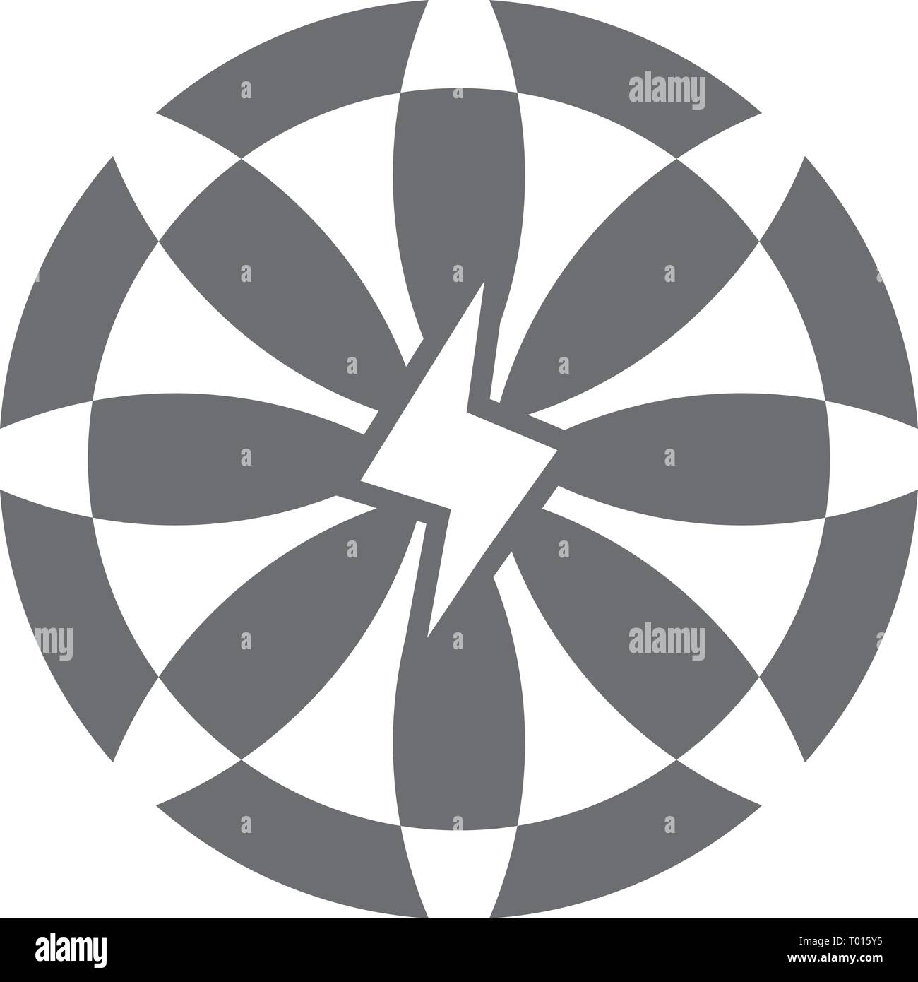 Vector illustration energy logo company with circle Stock Vector Image ...