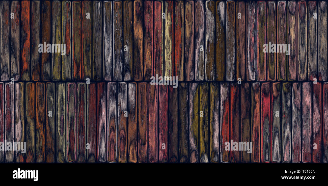 Colored Weathered Wood Board Panel Texture. Vintage Rough Wooden Paint ...