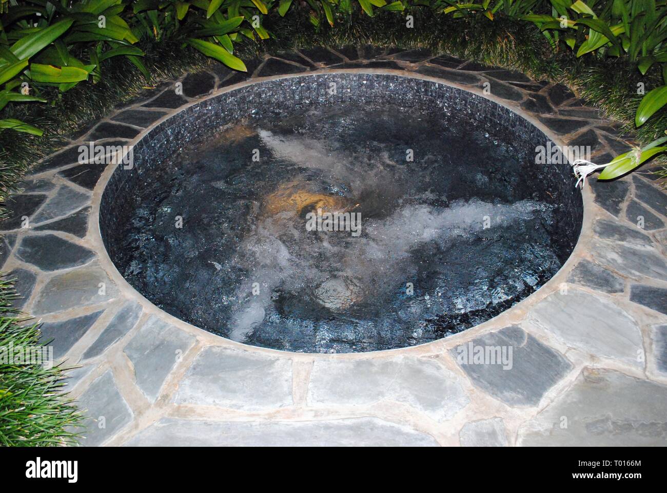 A small circular indoor Jacuzzi Stock Photo - Alamy