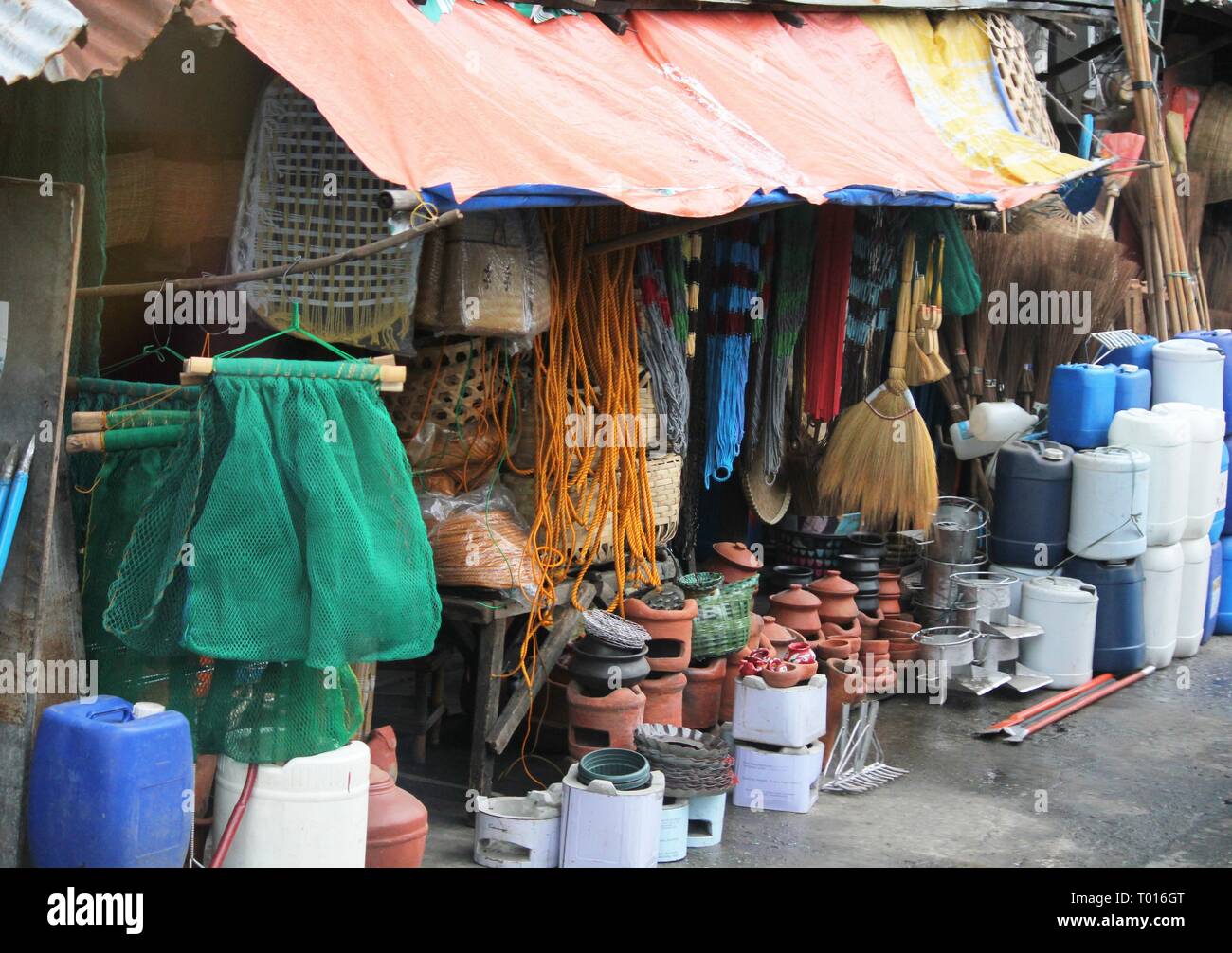 A traditional store by the street side selling an assortment of ...