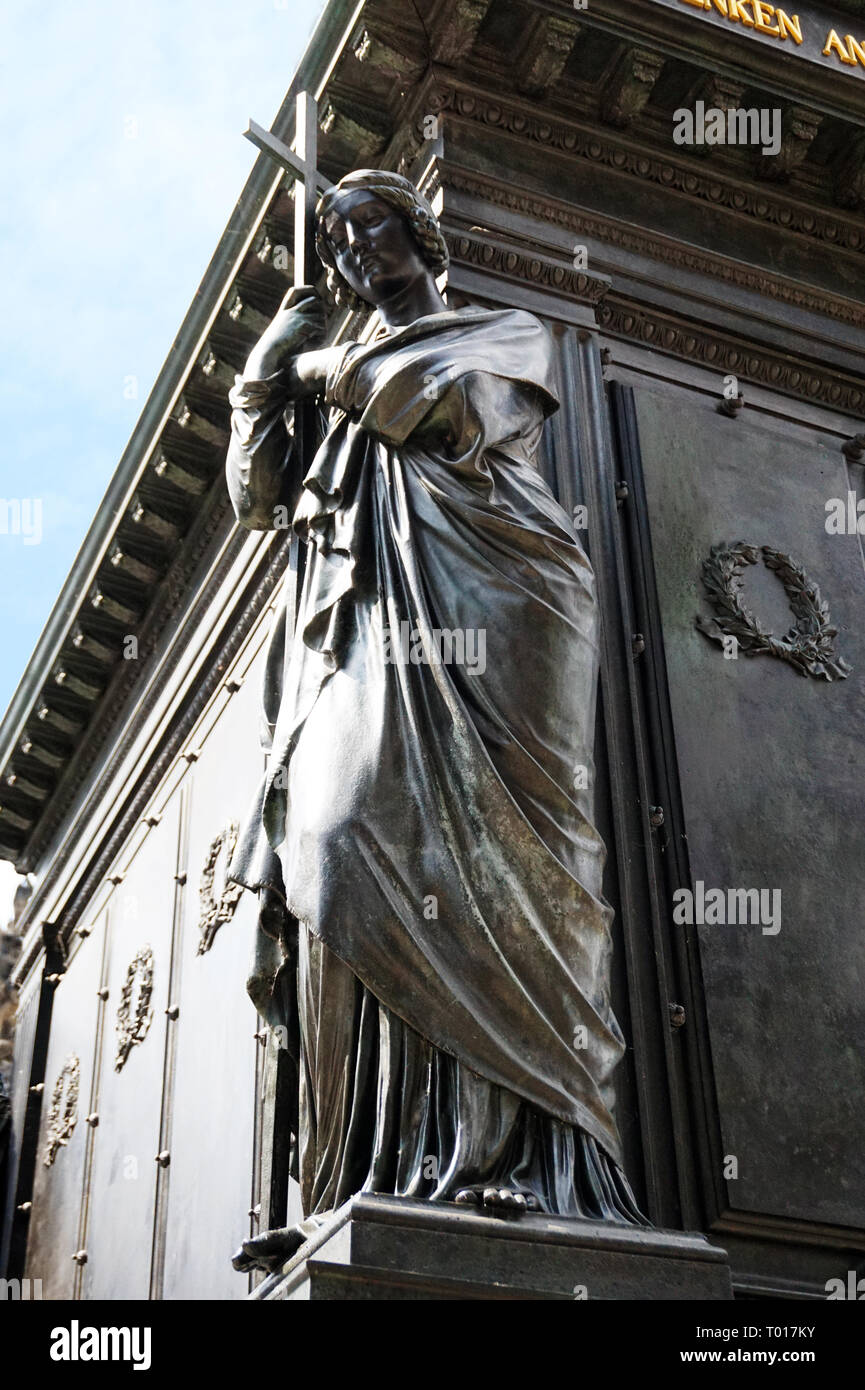 Statue of Allegorical Figure Piety from King Friedrich August I ...