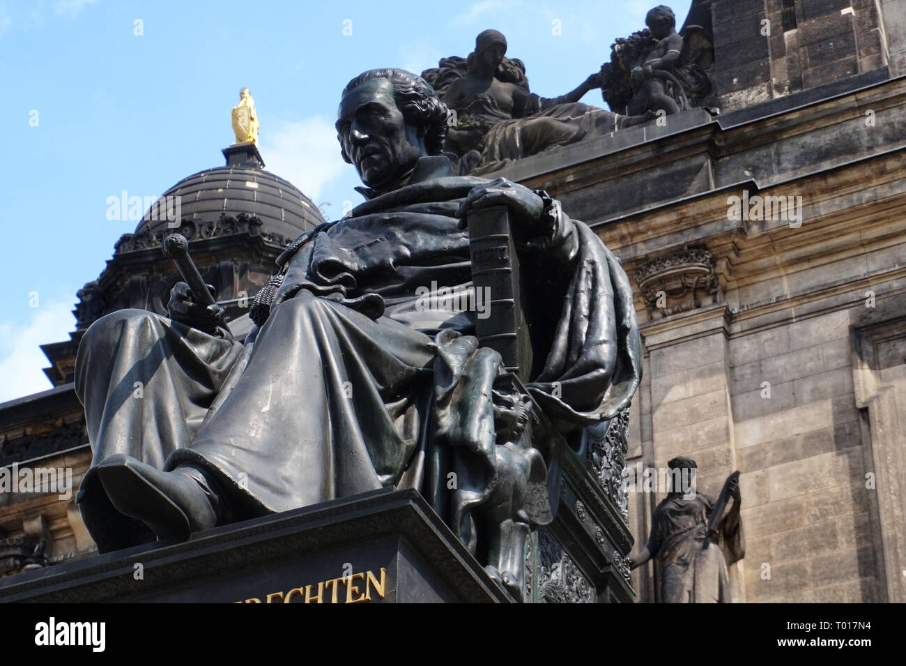 Statue of King Friedrich August I Monument Dresden, Gemany Stock Photo ...