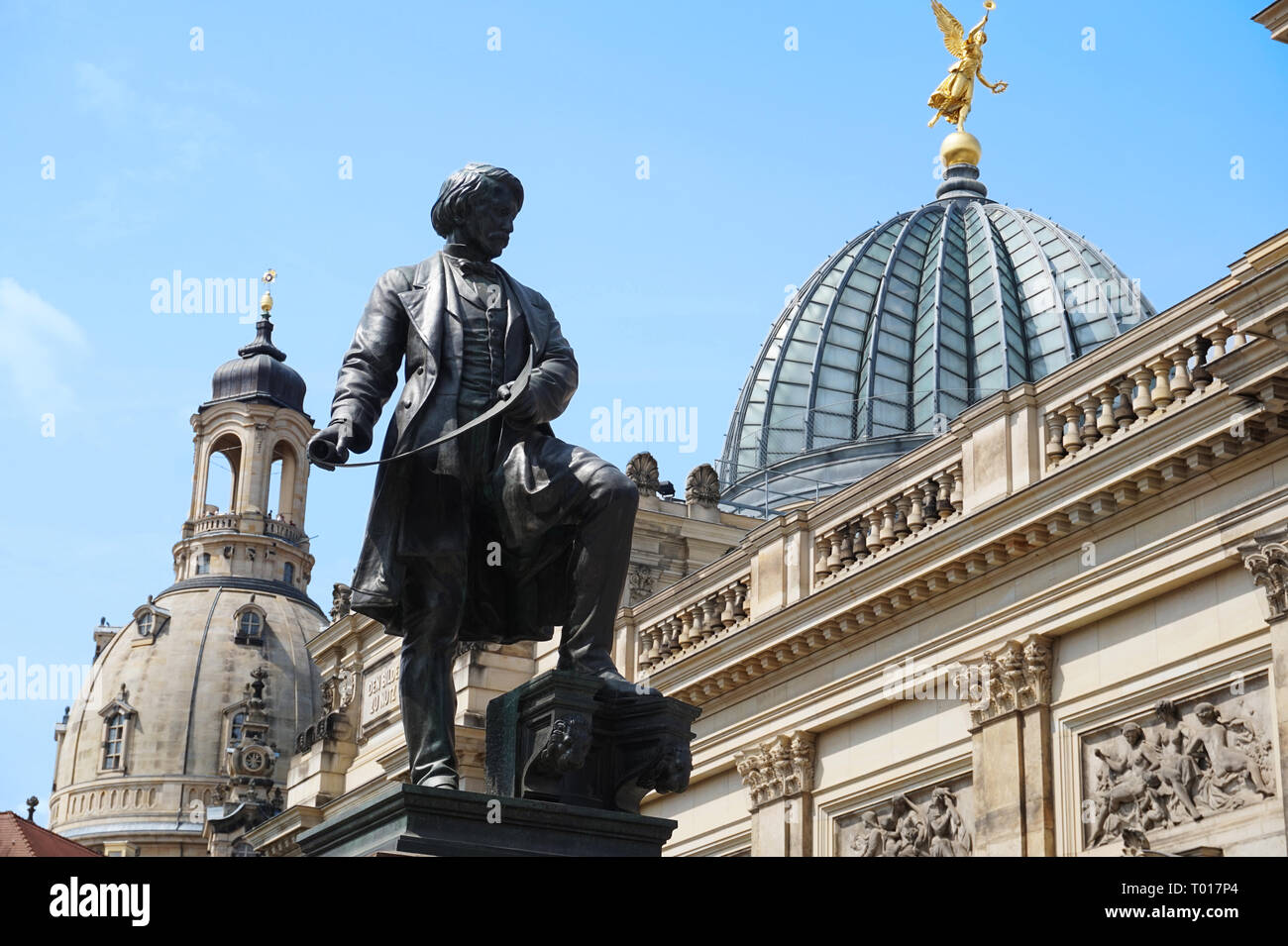 Statue of Gottfried Semper Monument in Dresden, Germany Stock Photo - Alamy