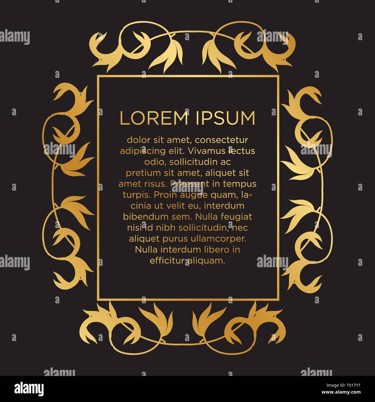 gold, luxury label frame Stock Vector Image & Art - Alamy
