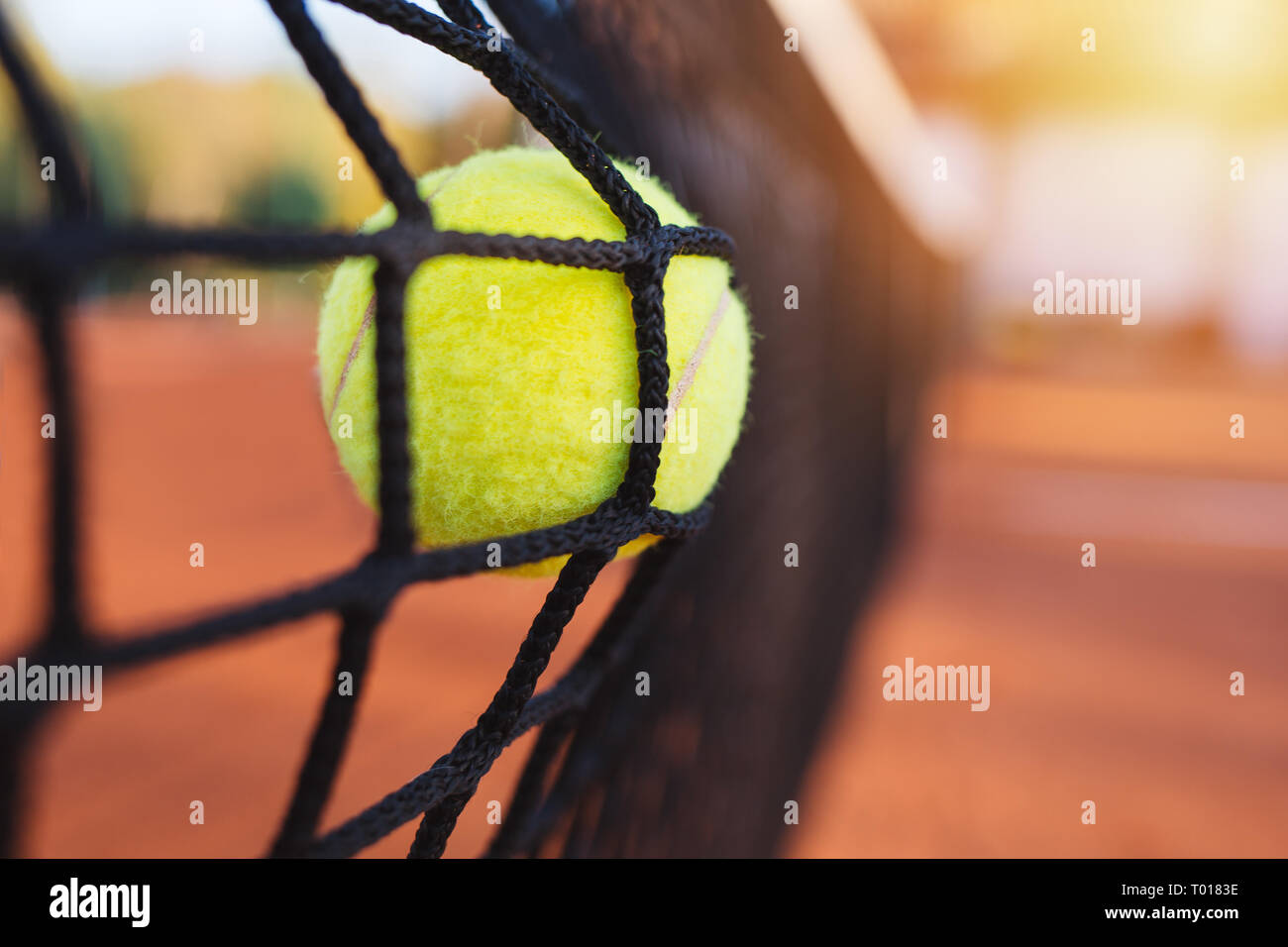 Tennis ball hitting line hi-res stock photography and images - Alamy