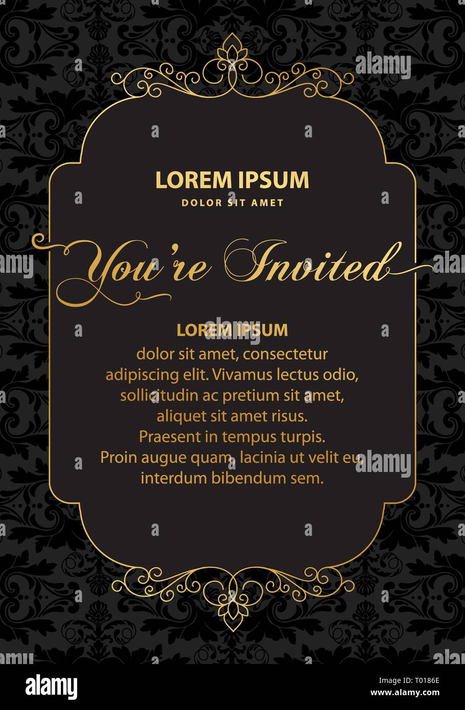 gold, luxury label frame Stock Vector Image & Art - Alamy