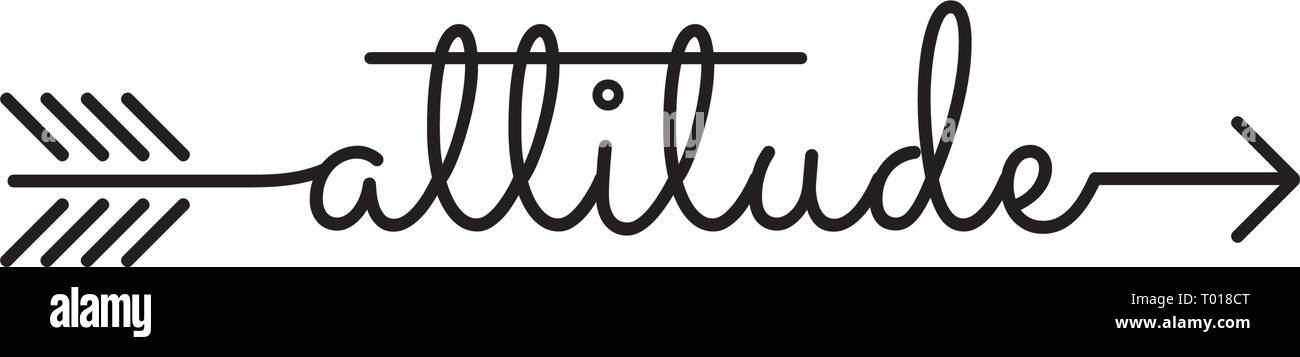 Attitude text Stock Vector Images - Alamy