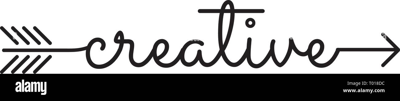 creative typography arrow Stock Vector Image & Art - Alamy