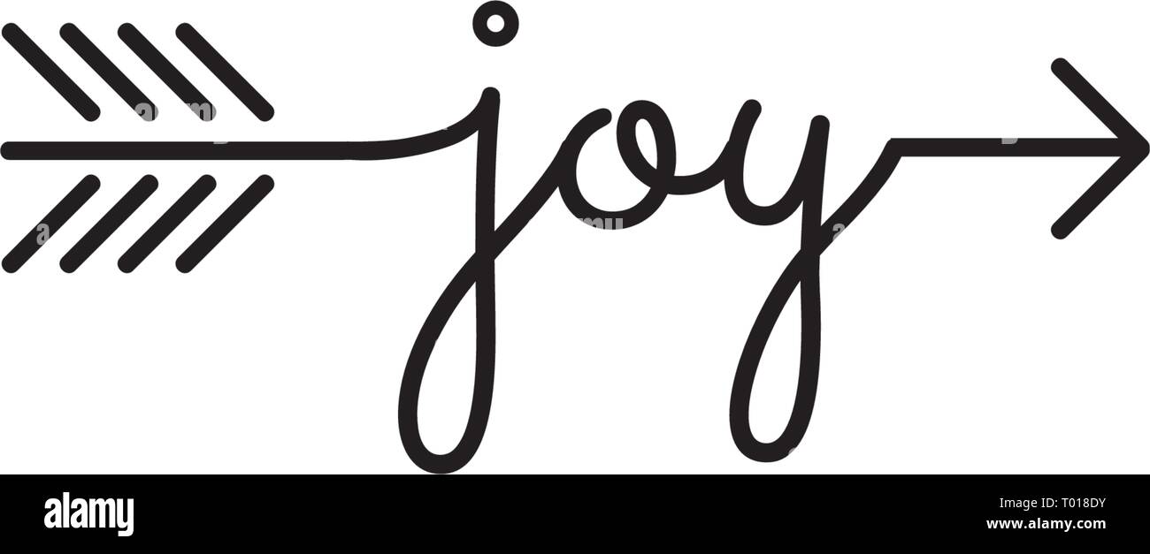 joy typography arrow Stock Vector Image & Art - Alamy
