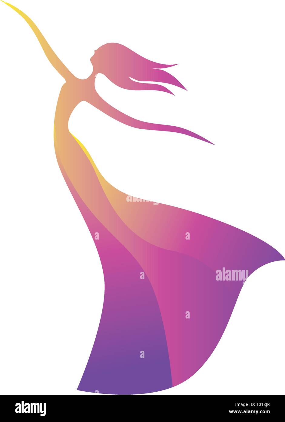 colorful lady dance Stock Vector Image & Art - Alamy