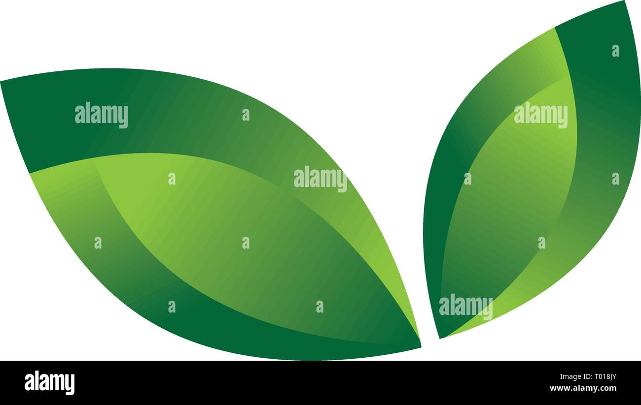 Abstract leafs logo element Stock Vector Images - Alamy