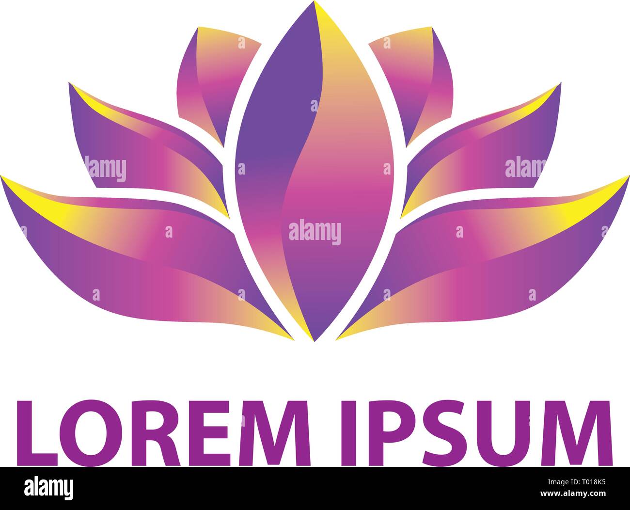 abstract lotus logo Stock Vector Image & Art - Alamy