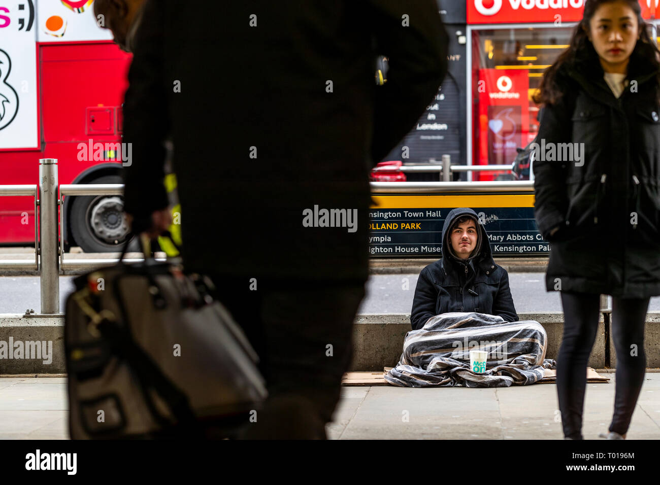 Invisible man. A young man, Connor, is homeless. He sits outside ...