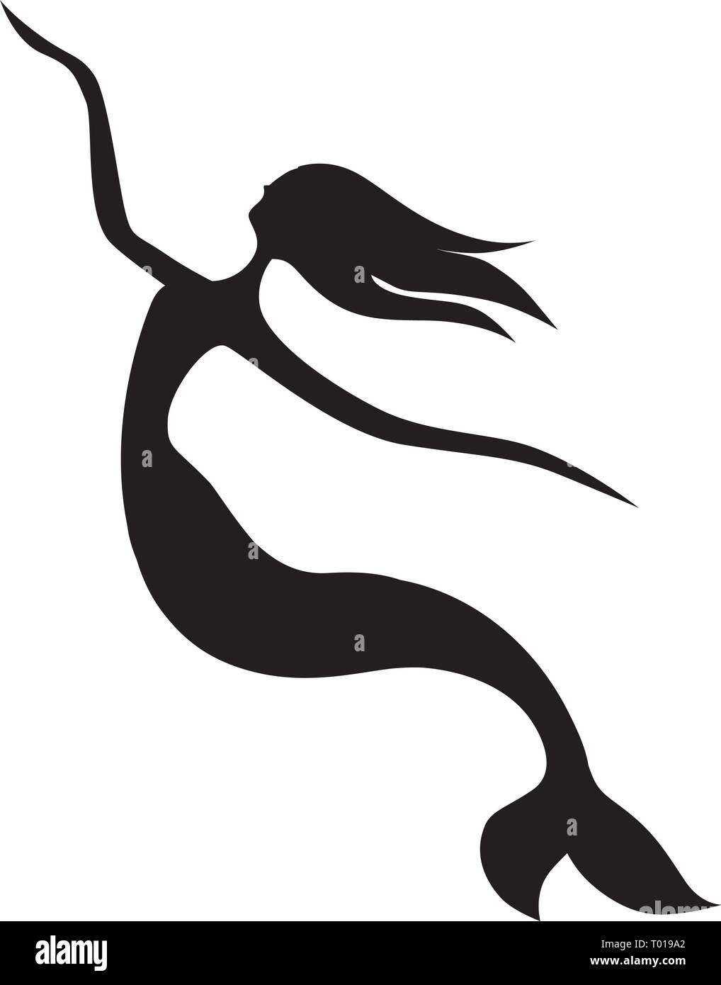 Little mermaid logo hi-res stock photography and images - Alamy