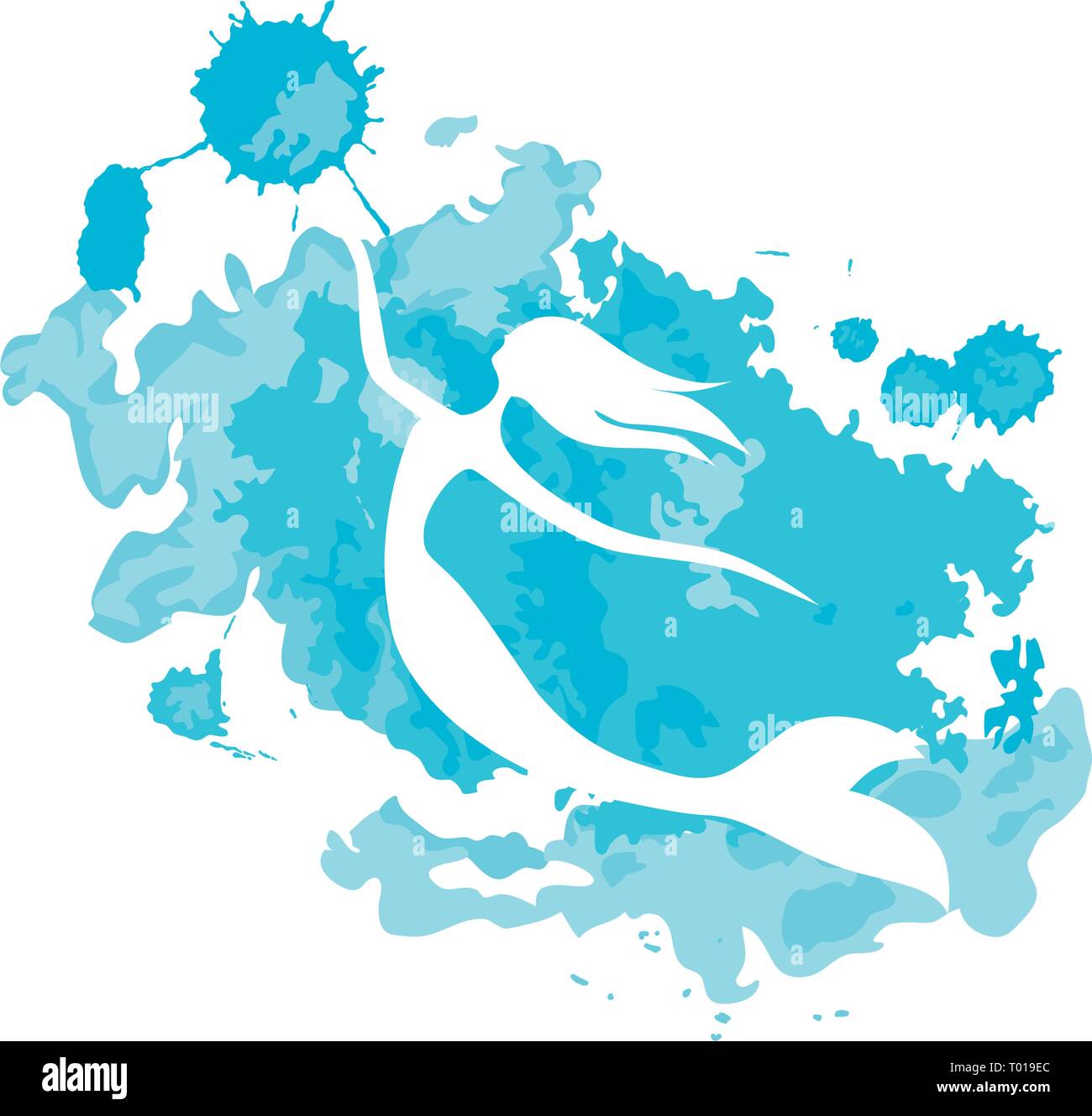 White and azure Stock Vector Images - Alamy