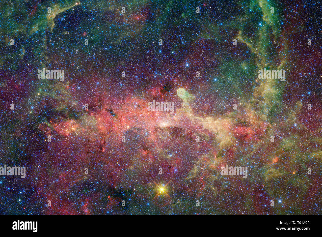 Awesome beautiful nebula somewhere in outer space. Elements of this ...