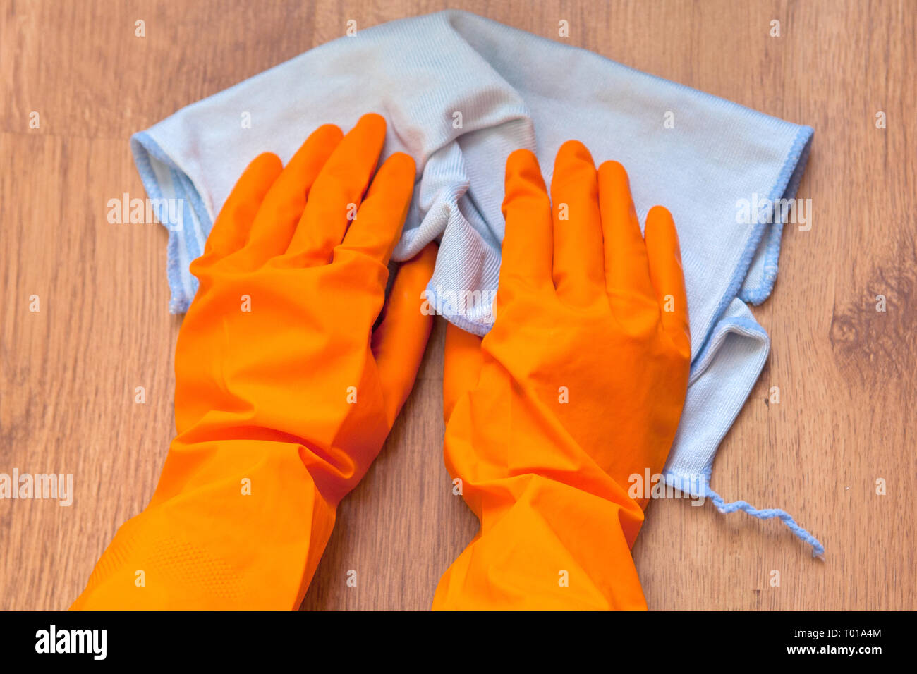 Woman dusting hands hi-res stock photography and images - Alamy