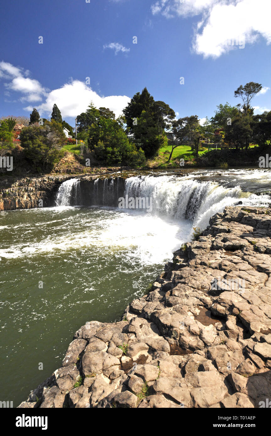 The Haruru falls, are reached by a forest path, and mangrove broadwalk from the Waitangi Treaty ...