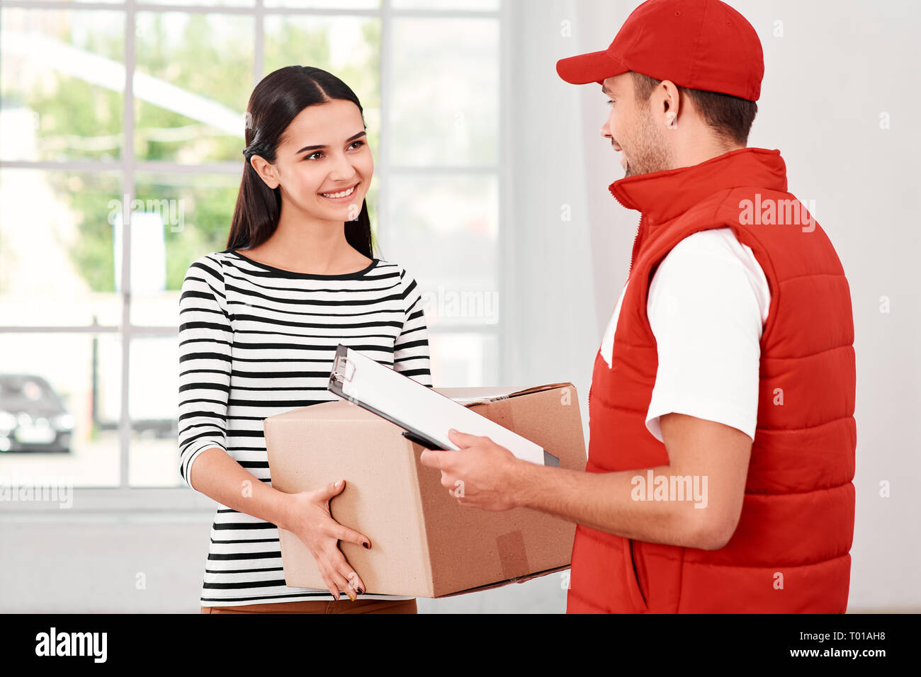 Residential parcel delivery box hi-res stock photography and images - Alamy