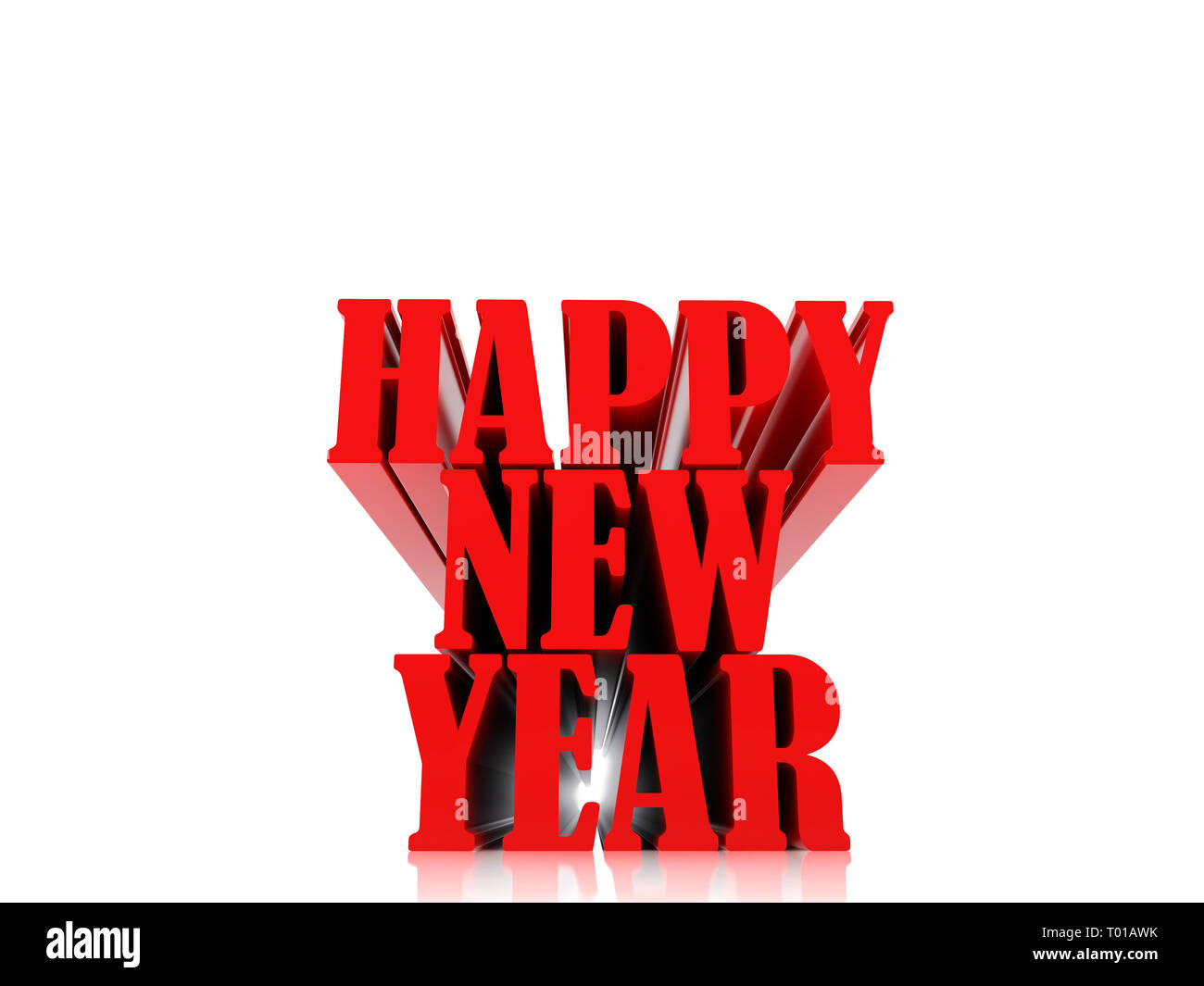 High resolution image new-year. 3d illustration over white backgrounds ...