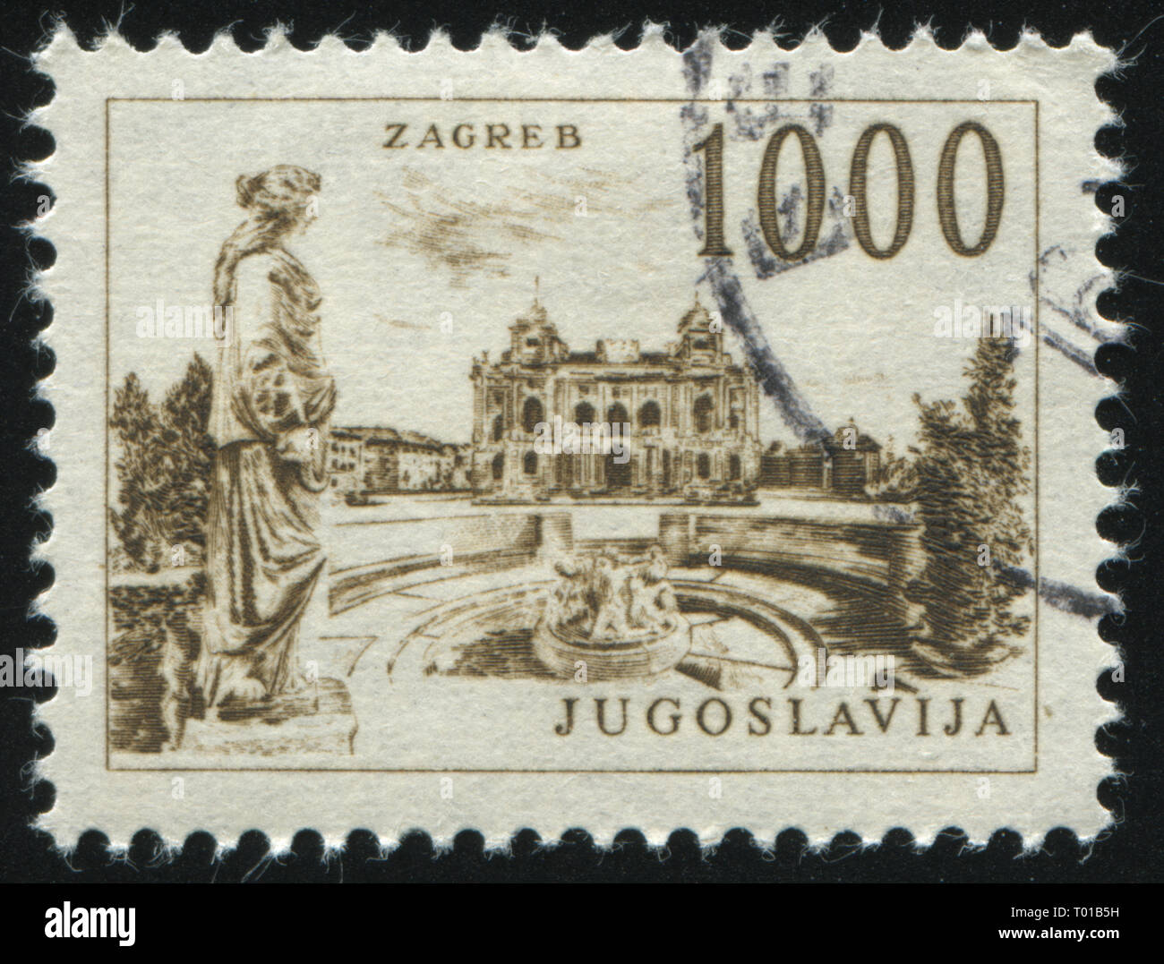 RUSSIA KALININGRAD, 12 NOVEMBER 2016: stamp printed by Yugoslavia ...