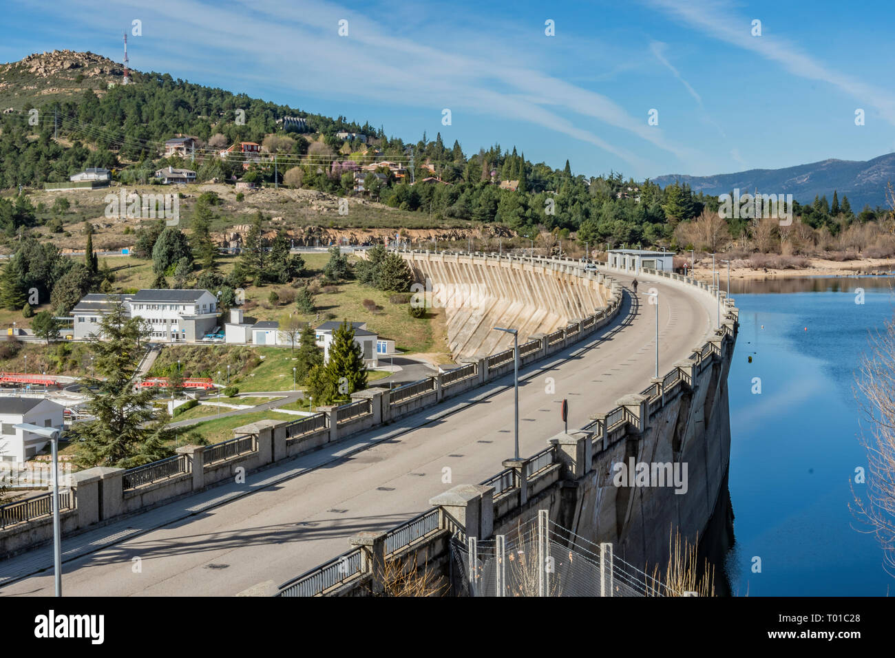 bridge and dam of navacerrada. Spain Madrid Guadarrama Stock Photo - Alamy