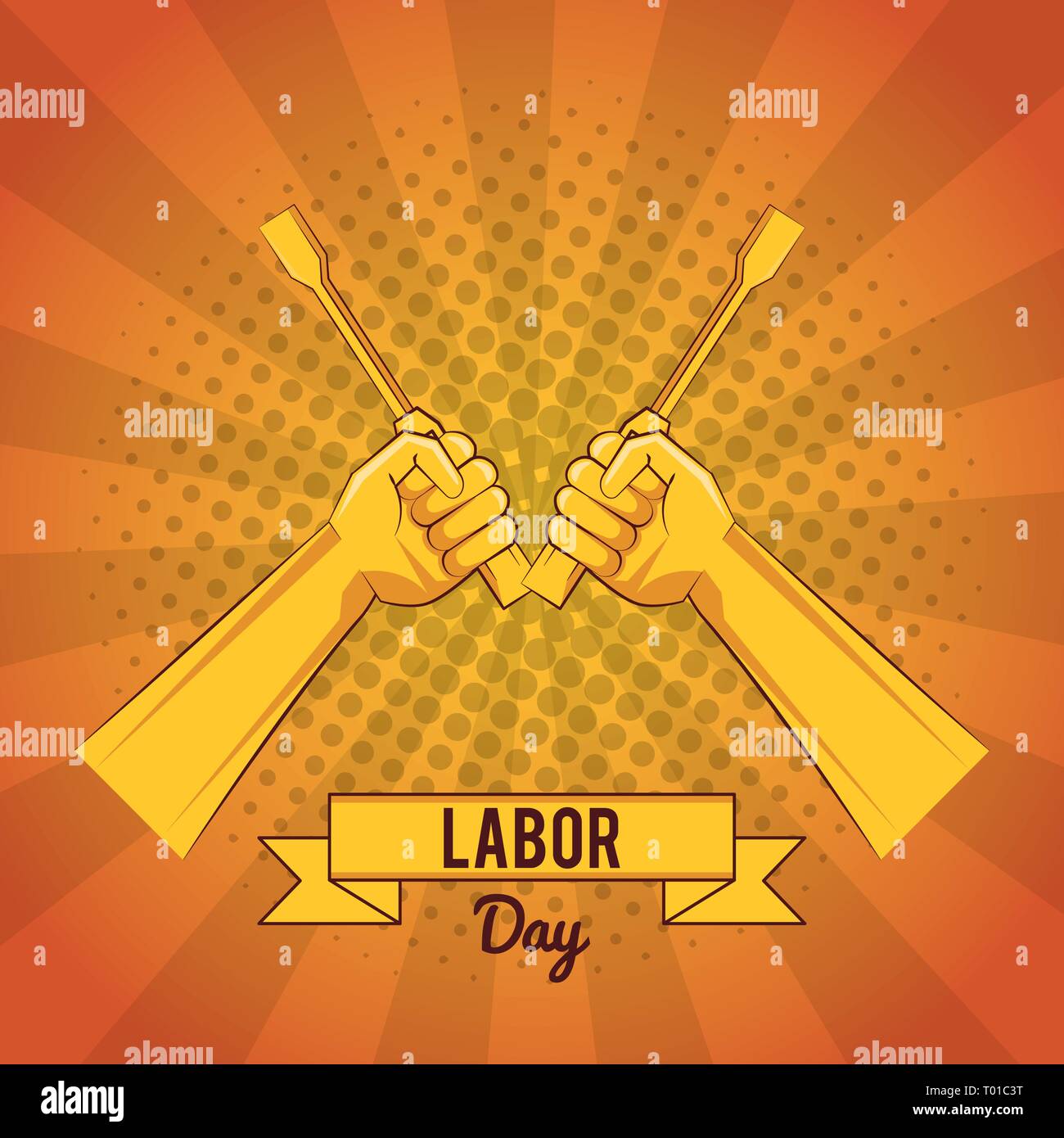 Happy labour day card Stock Vector Image & Art - Alamy